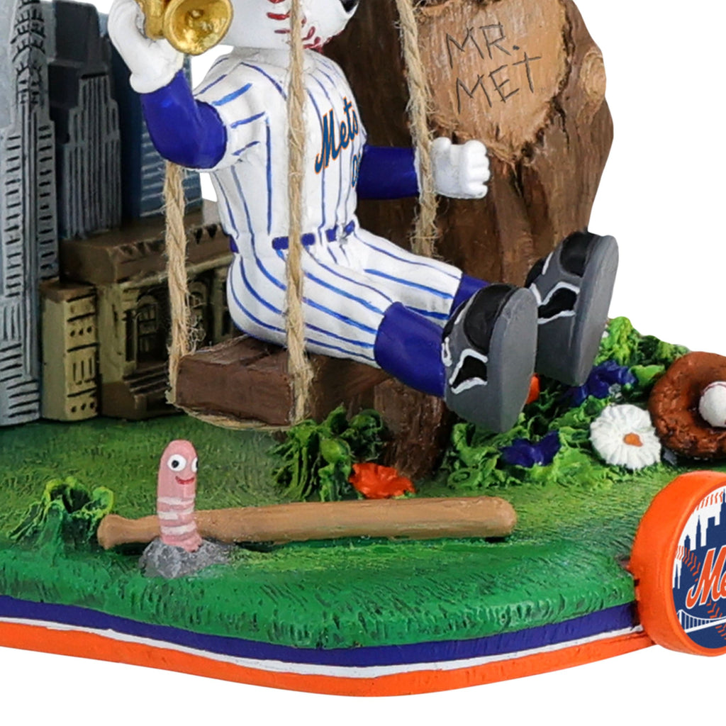 Mr Met New York Mets City Park Swing Mini Bobblehead FOCO