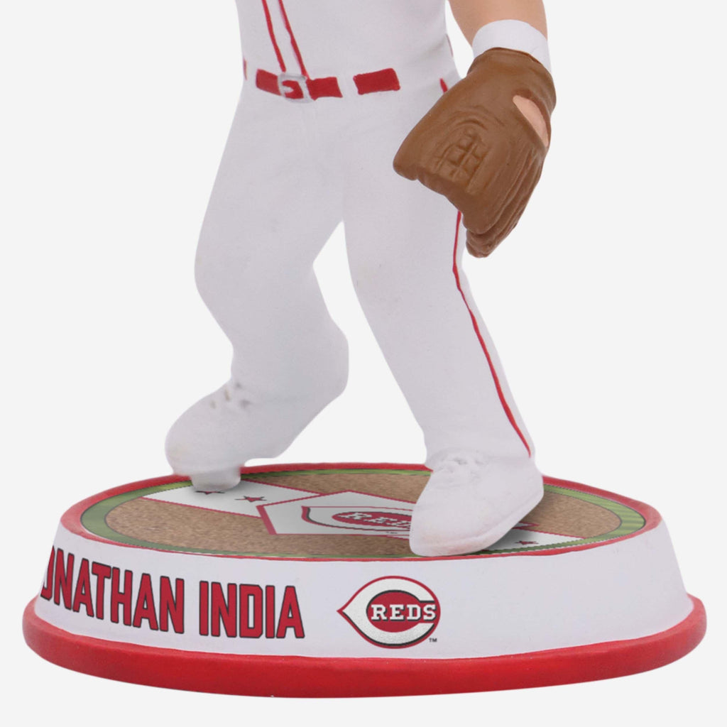 Jonathan India Cincinnati Reds Fielding Pose Field Stripe Mini Bighead FOCO