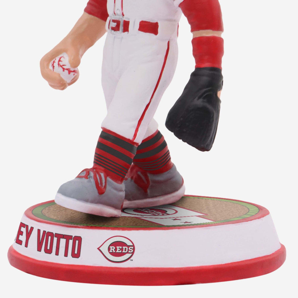 Joey Votto Cincinnati Reds Fielding Pose Field Stripe Mini Bighead Bob FOCO