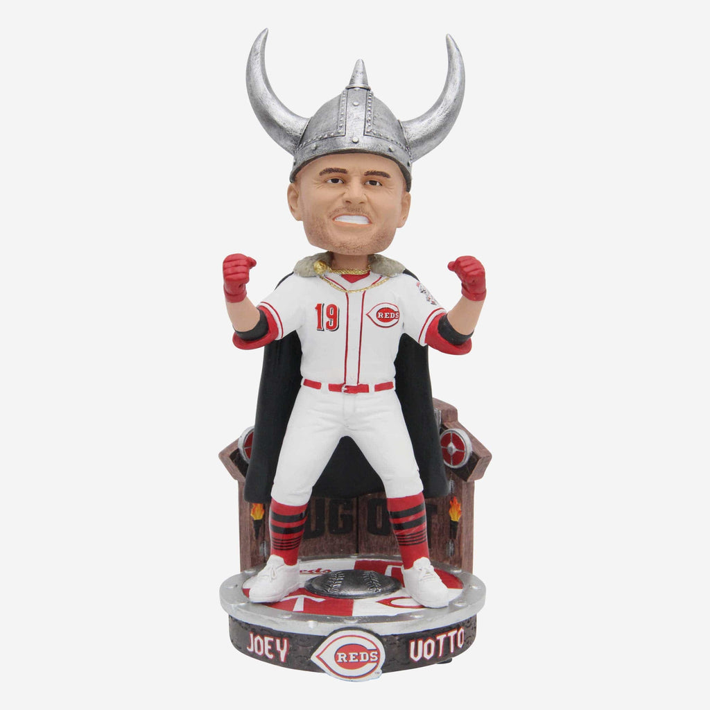 Joey Votto Cincinnati Reds Viking Hat Home Run Celebration Bobblehead FOCO