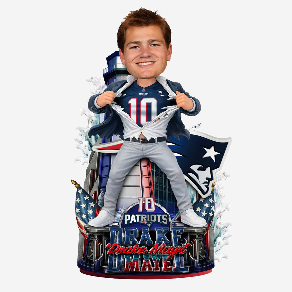 Drake "Drake Maye" Maye New England Patriots Bobblehead FOCO