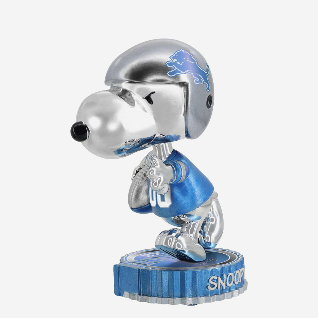 Detroit Lions Snoopy Peanuts Electroplated Medium Bighead Bobblehead FOCO