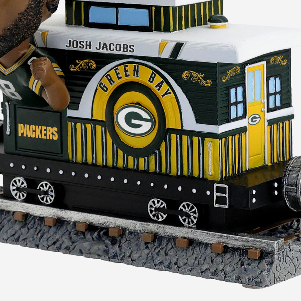 Josh Jacobs Green Bay Packers Express Train Bobblehead FOCO