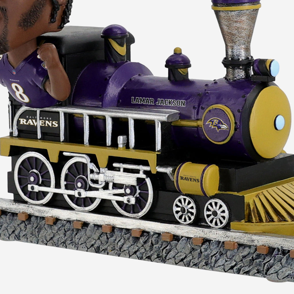 Lamar Jackson Baltimore Ravens Express Train Bobblehead FOCO