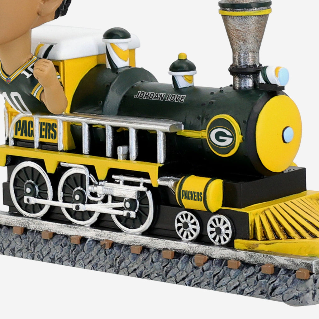 Jordan Love Green Bay Packers Express Train Bobblehead FOCO