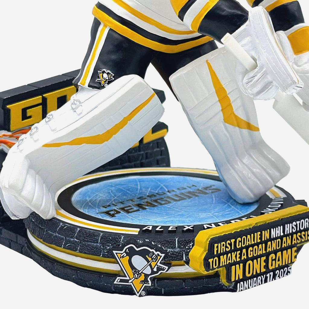 Alex Nedeljkovic Pittsburgh Penguins Goalie Goal Bobblehead FOCO