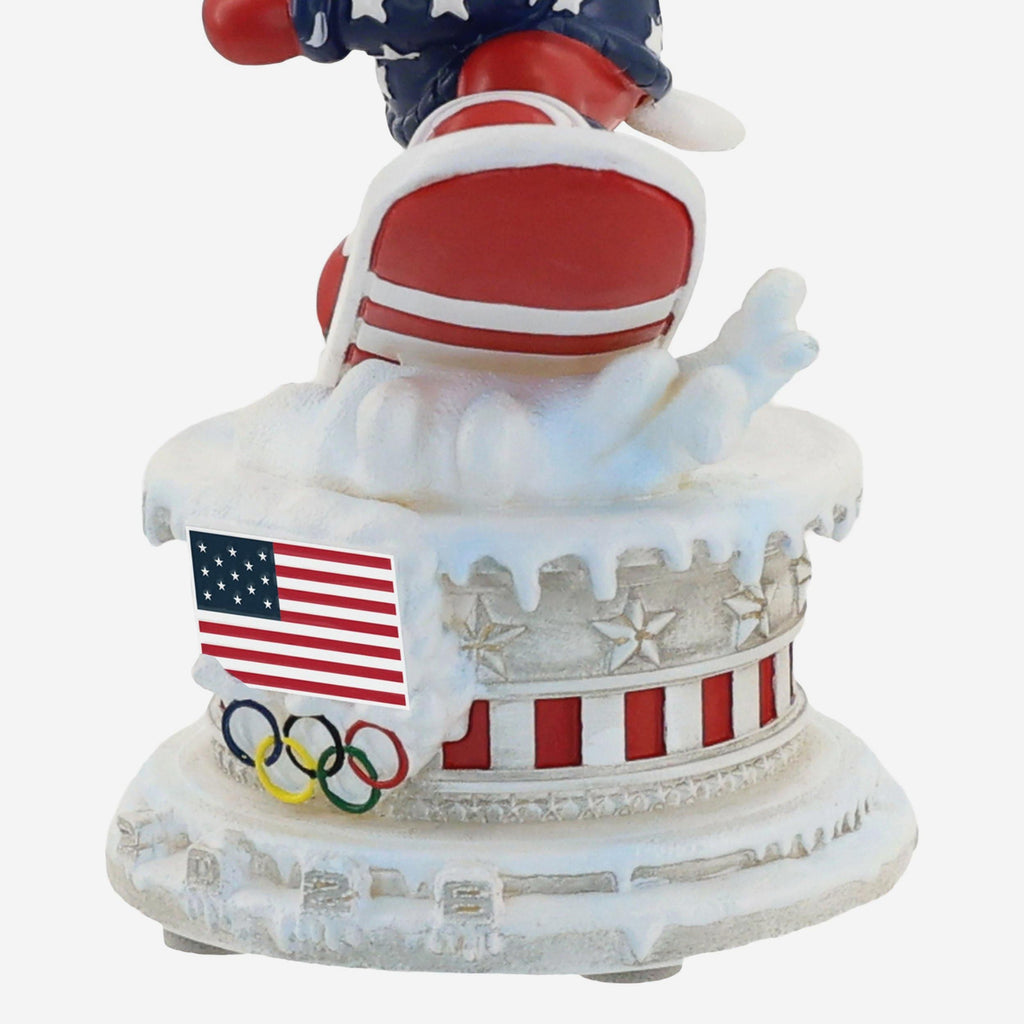 Team USA Snoopy Peanuts Snowboarding Mini Bobblehead FOCO