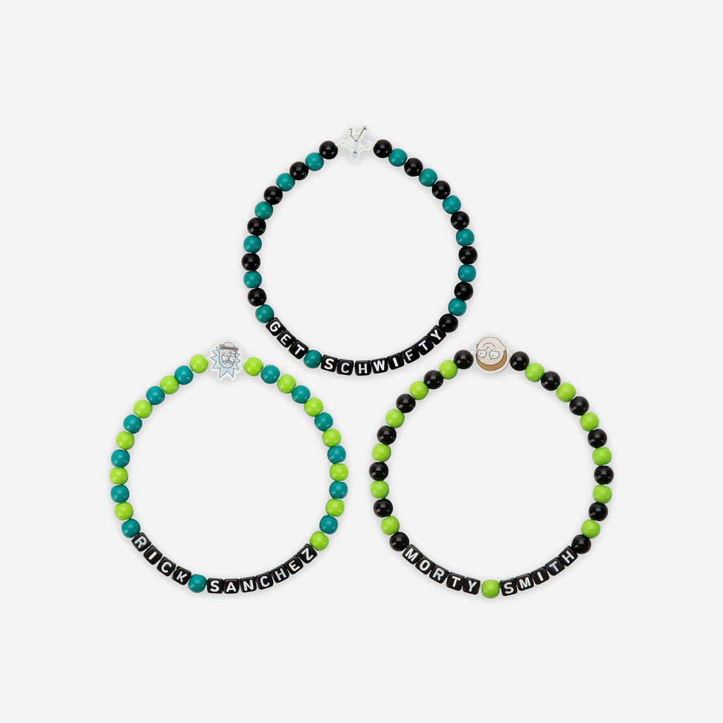 Rick Sanchez & Morty Smith Rick and Morty 3 Pack Beaded Friendship Bra FOCO