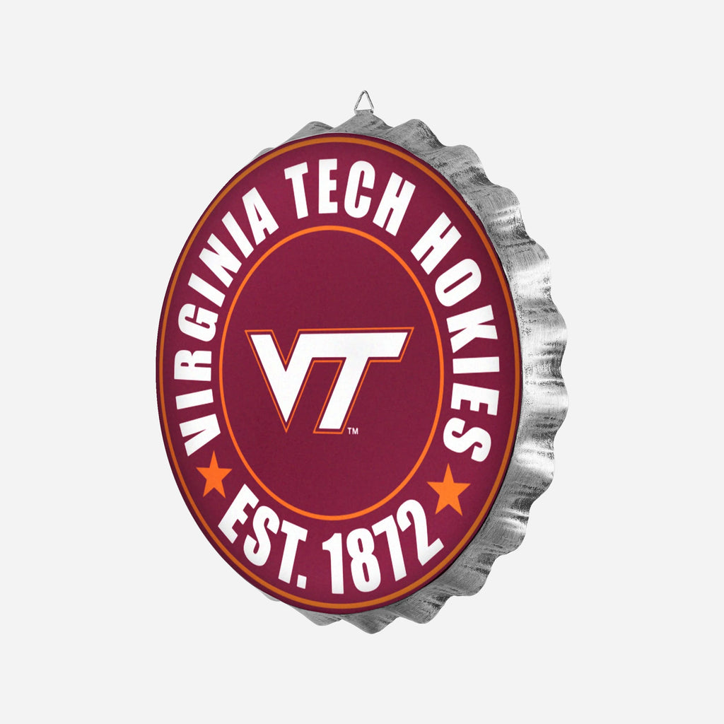 Virginia Tech Hokies Bottle Cap Wall Sign FOCO