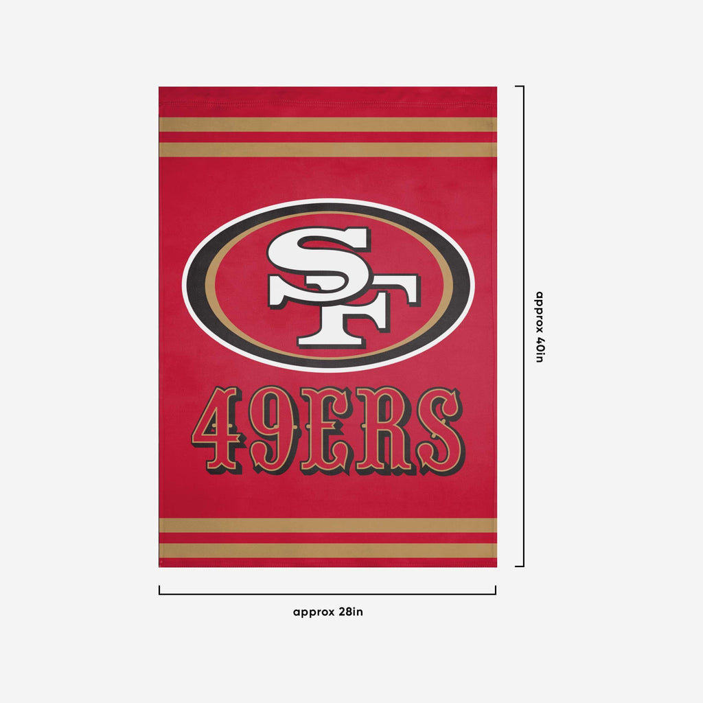San Francisco 49ers Big Logo Vertical Flag FOCO