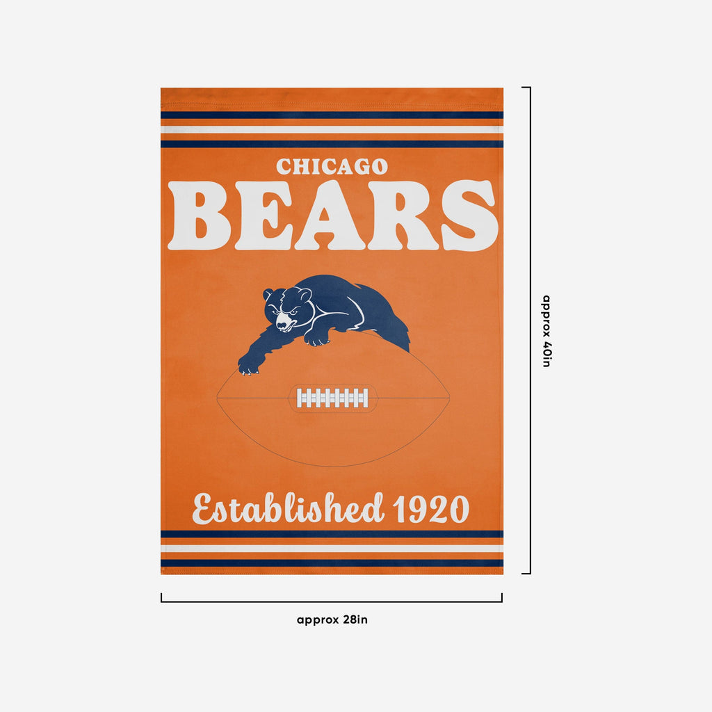 Chicago Bears Vertical Retro Flag FOCO