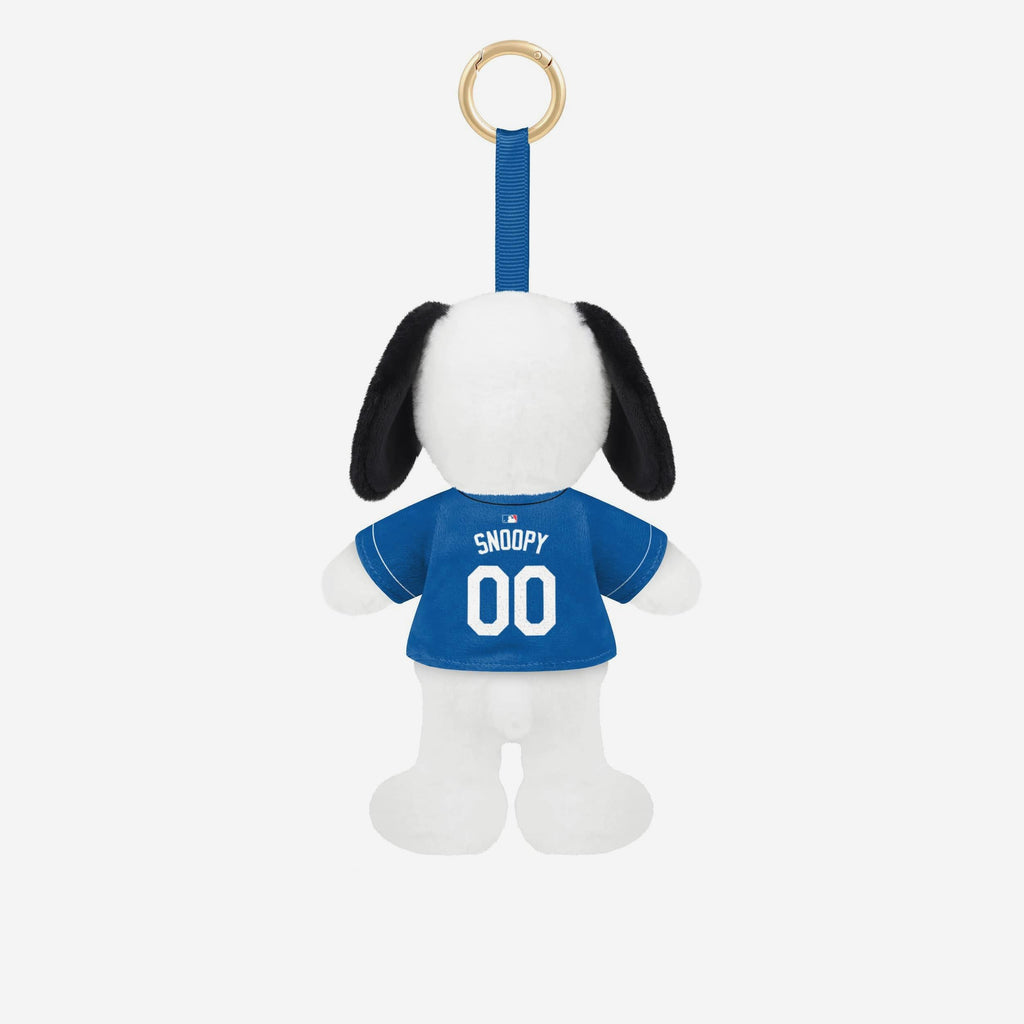 Los Angeles Dodgers Plush Snoopy Peanuts Bag Charm Keychain FOCO
