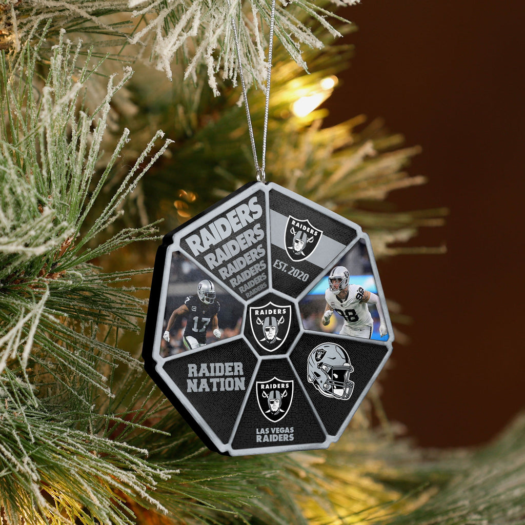 Las Vegas Raiders Team Wheel Ornament FOCO
