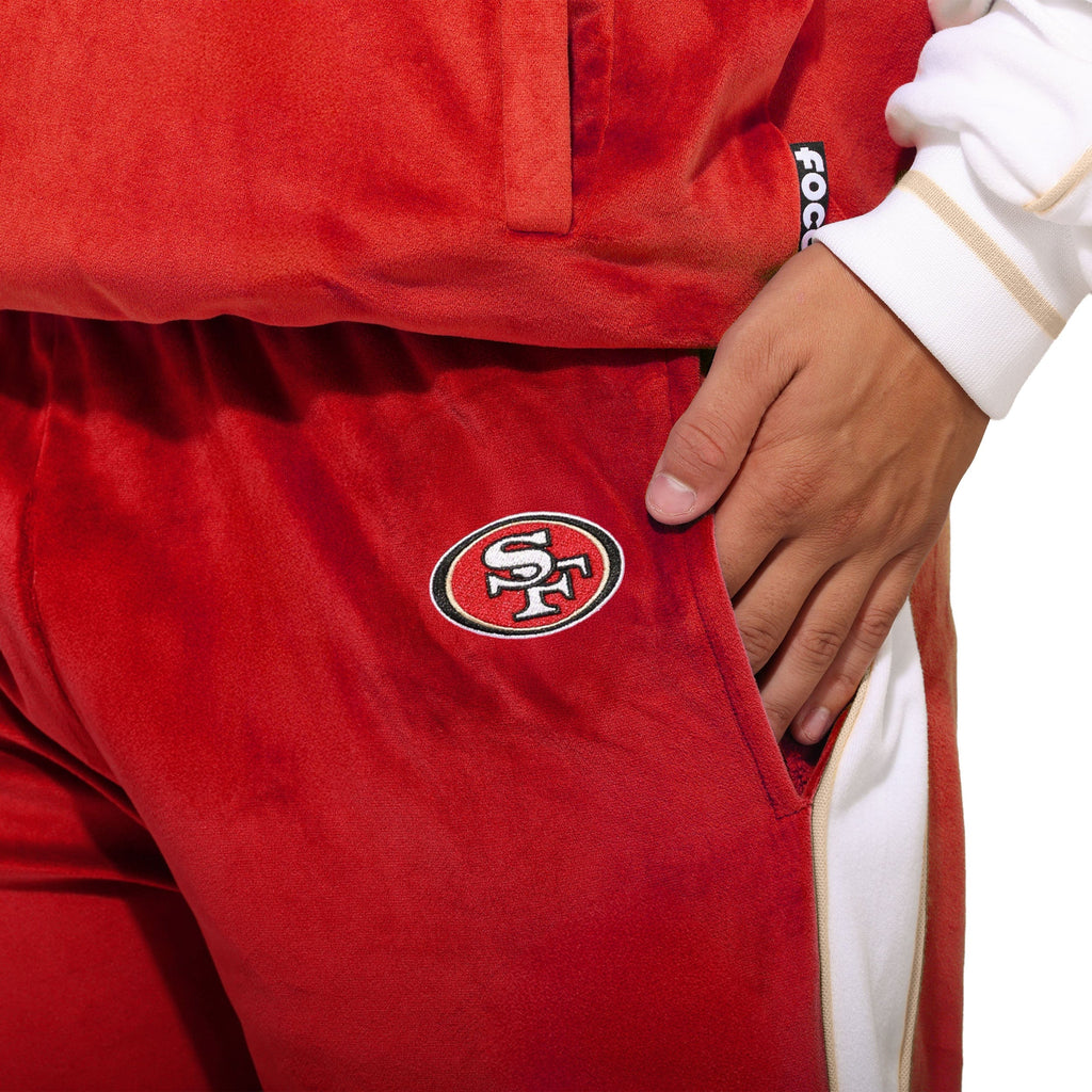 San Francisco 49ers Two Tone Velour Pants FOCO