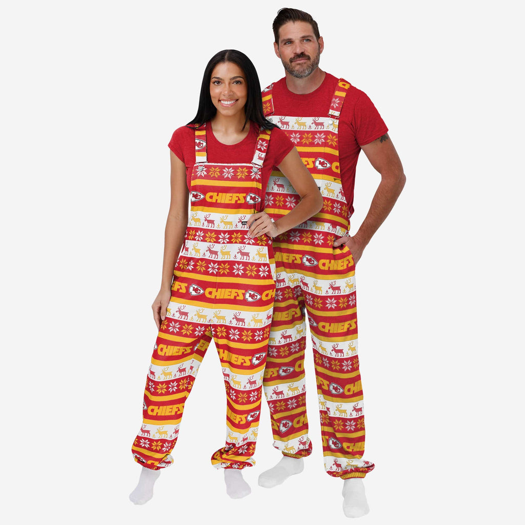 Kansas City Chiefs Mens Ugly Home Gating Bib Overalls FOCO
