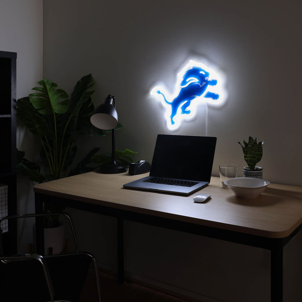 Detroit Lions LED Neon Light Up Team Logo Sign FOCO