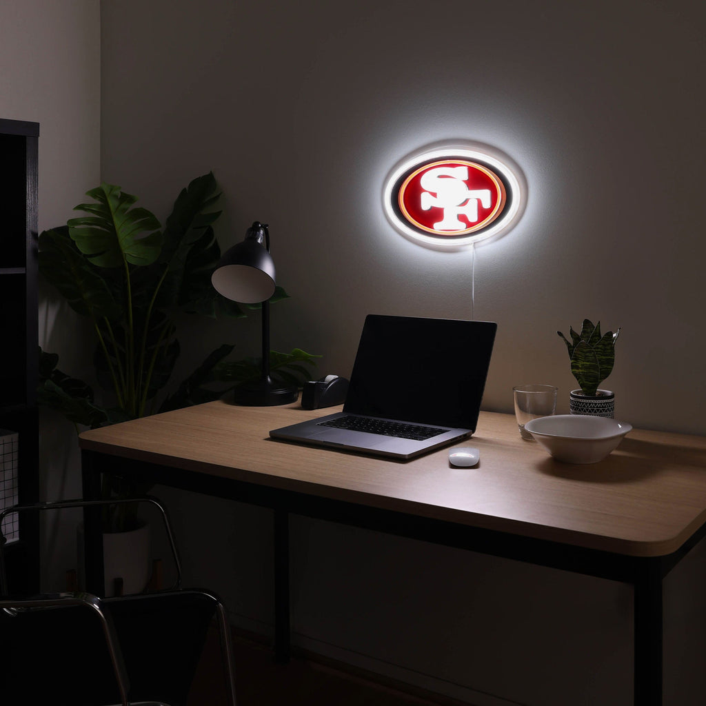 San Francisco 49ers LED Neon Light Up Team Logo Sign FOCO