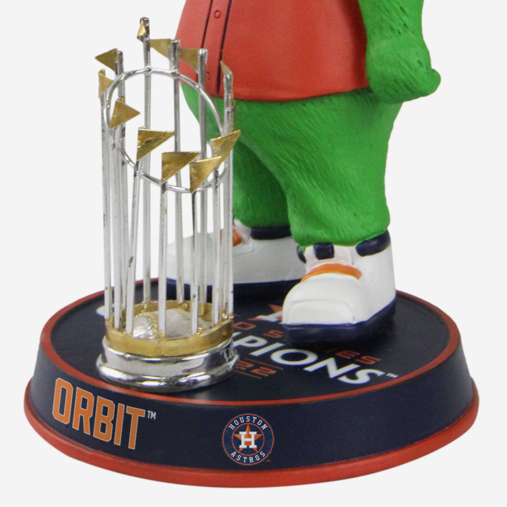 Orbit Houston Astros 2022 World Series Champions Orange Jersey Mascot FOCO