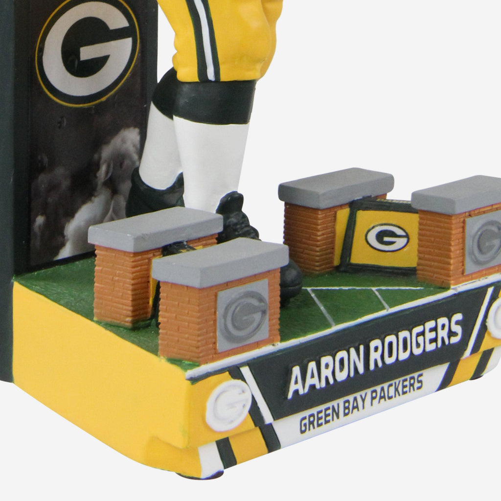 Aaron Rodgers Green Bay Packers Returns Tunnel Entrance Bobblehead FOCO