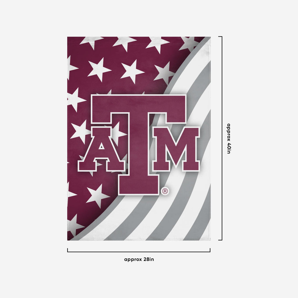 Texas A&M Aggies Americana Vertical Flag FOCO