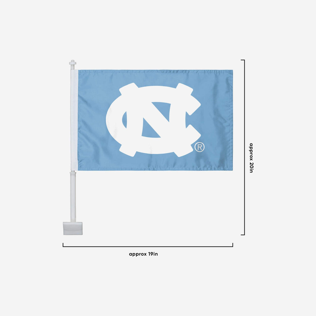 North Carolina Tar Heels 2 Pack Solid Car Flag FOCO