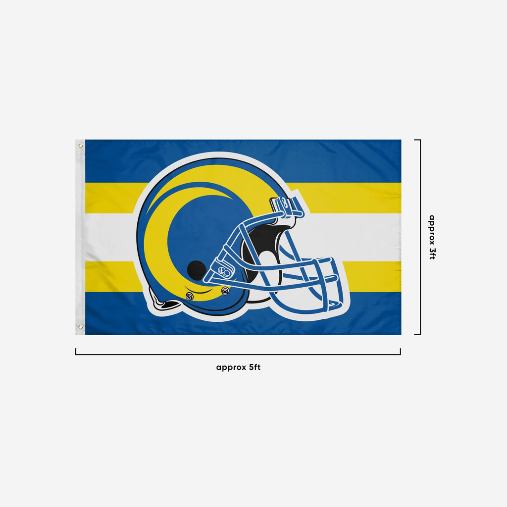 Los Angeles Rams Helmet Horizontal Flag FOCO