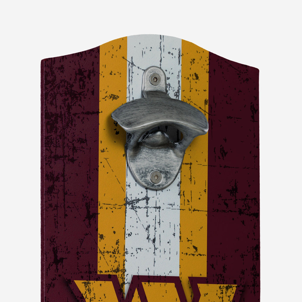 Washington Commanders Wooden Bottle Cap Opener Sign FOCO