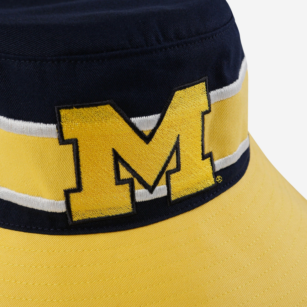 Michigan Wolverines Team Stripe Bucket Hat FOCO