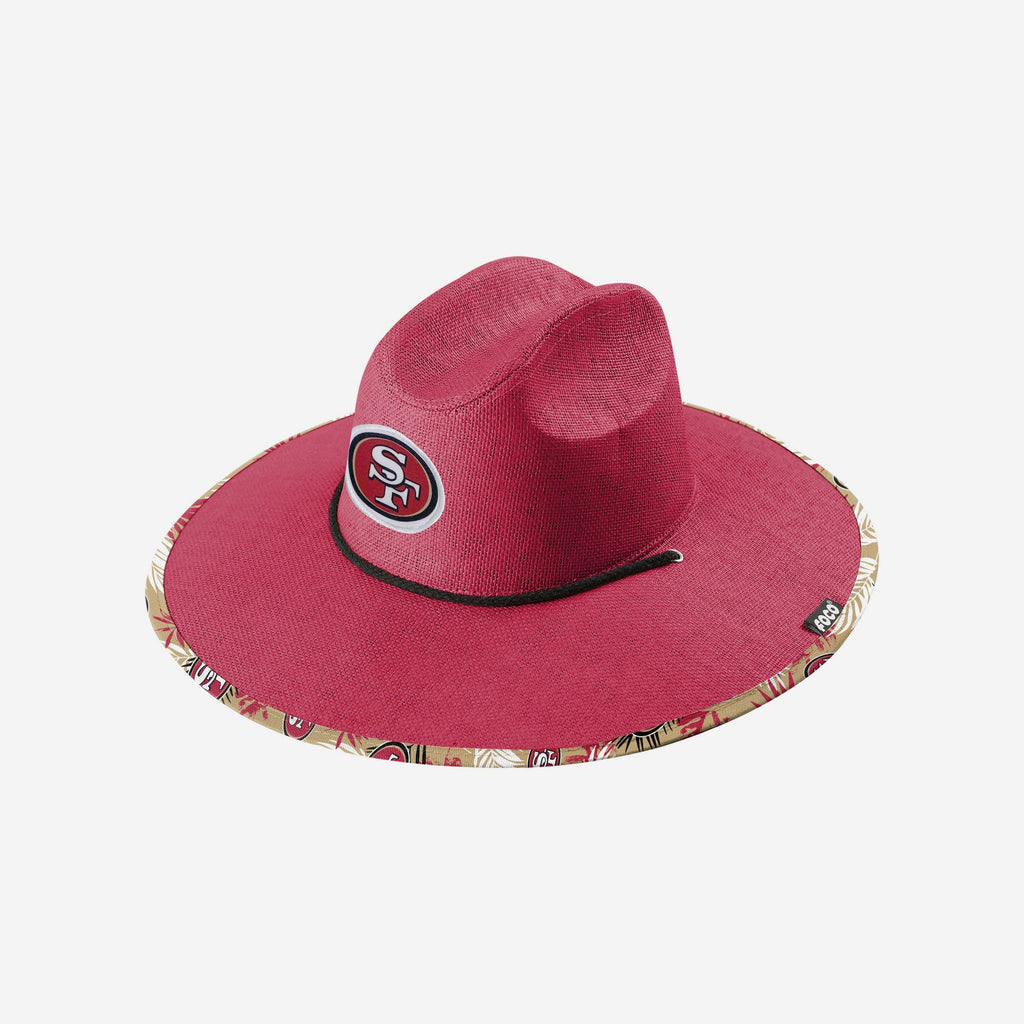 San Francisco 49ers Team Color Straw Hat FOCO