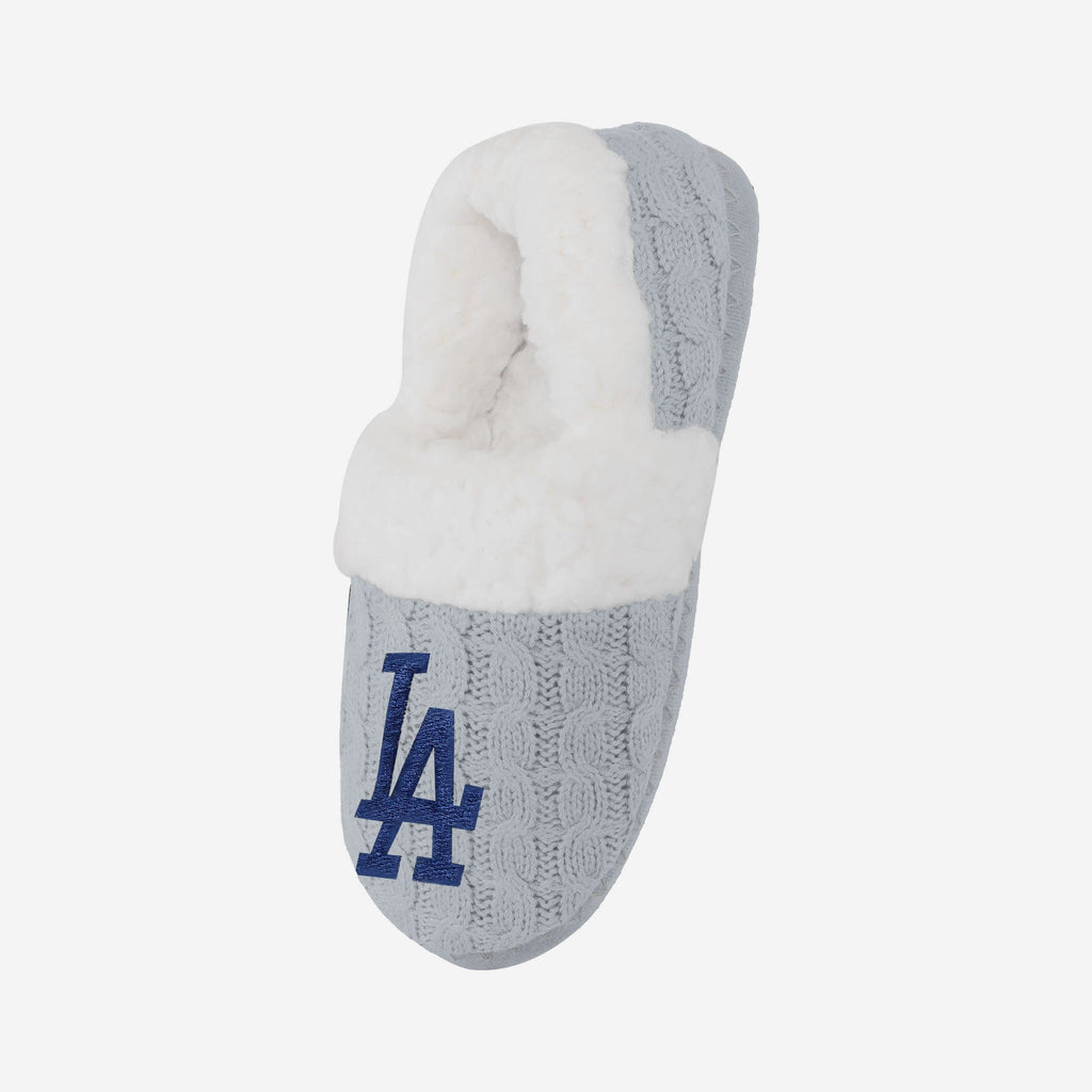 Los Angeles Dodgers Womens Team Color Moccasin Slipper FOCO
