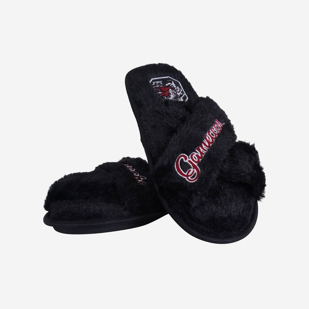 South Carolina Gamecocks Womens Script Wordmark Fur Cross Slide FOCO