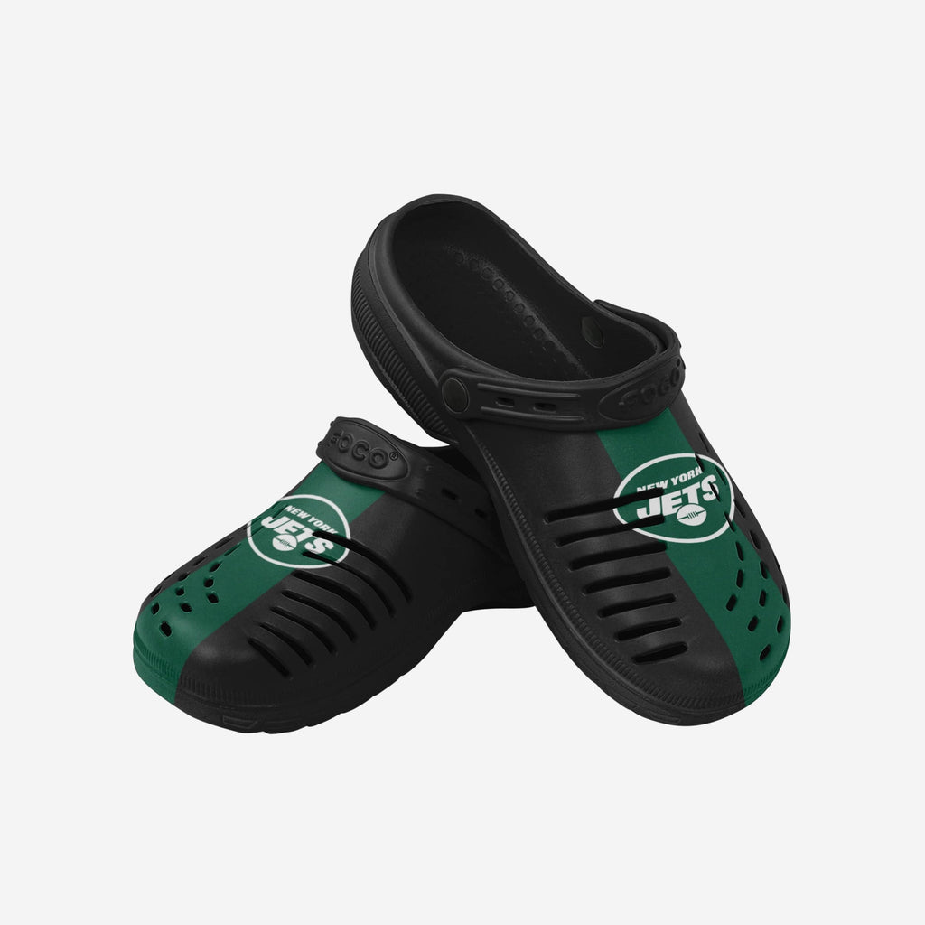 New York Jets Team Stripe Clog With Strap FOCO
