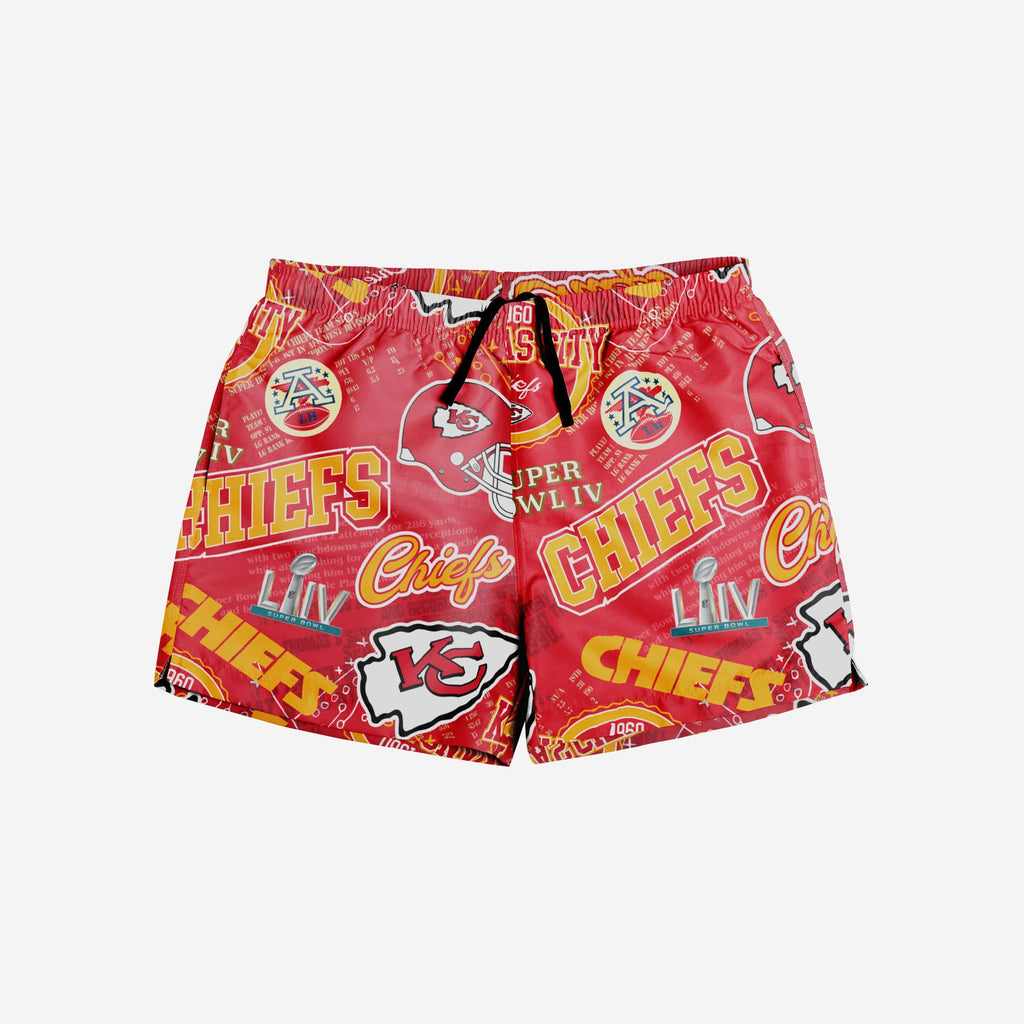 Kansas City Chiefs Logo Rush Swimming Trunks FOCO